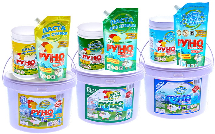 Каталог жидкой бытовой химии и пасты РУНО