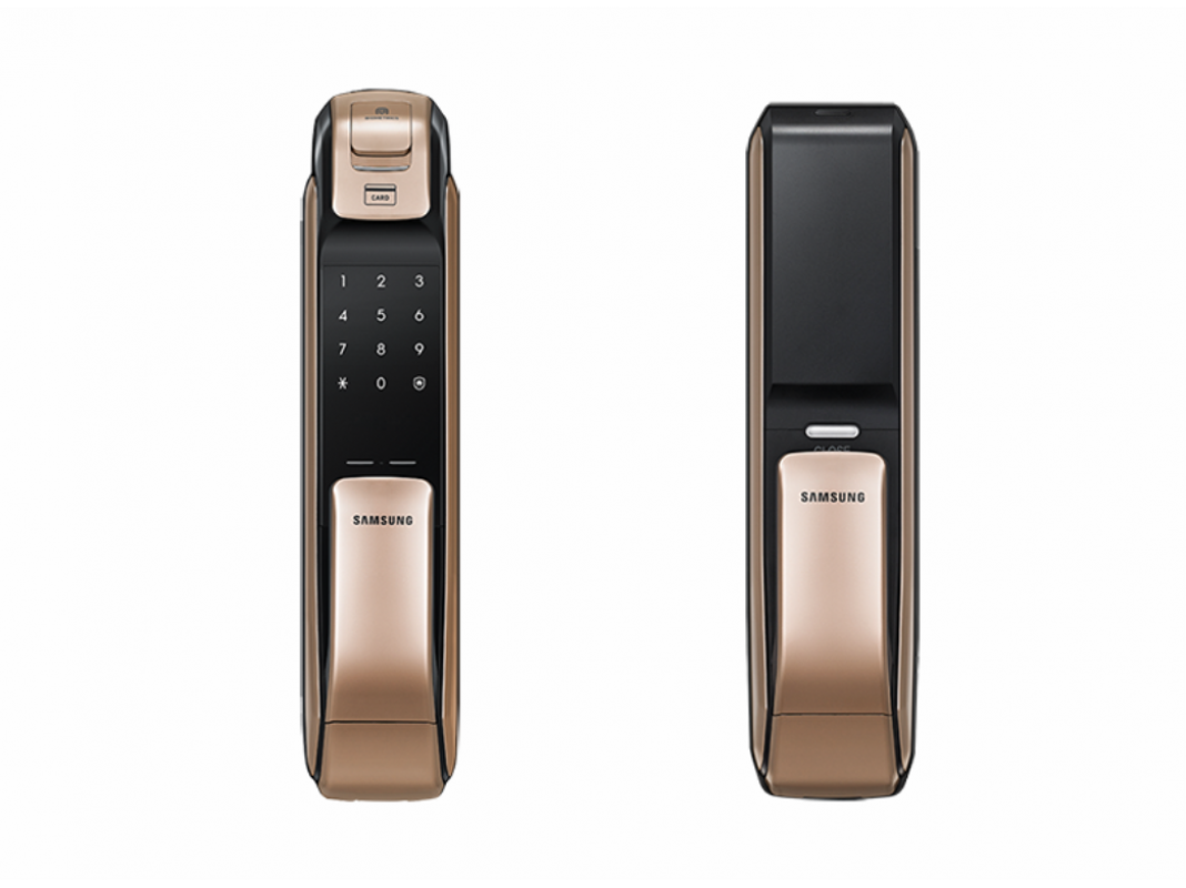 Купить Samsung SHP-DP728 Gold биометрический замок. Доставка и монтаж.