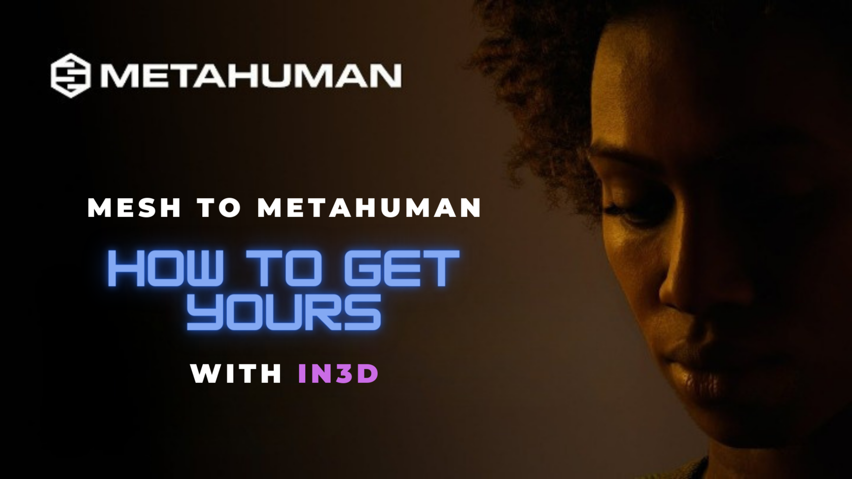 Mesh to Metahuman with in3D avatar creator app