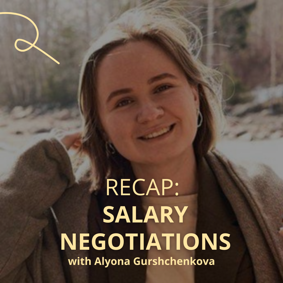 Salary negotiations - webinar recap