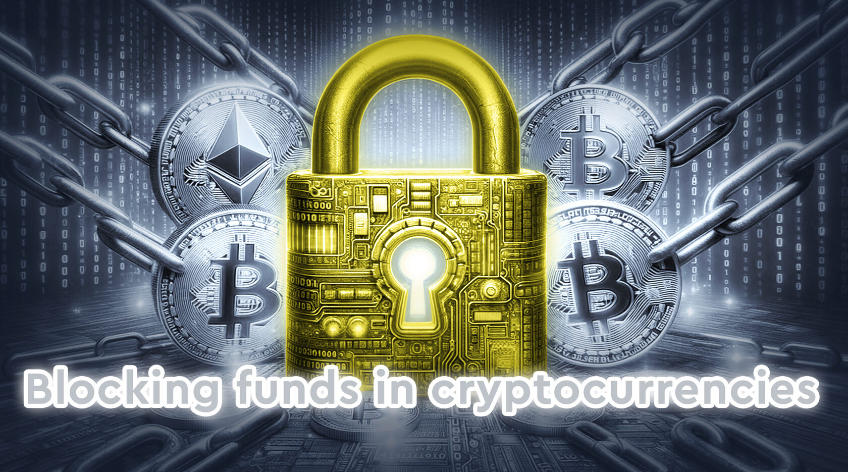 Blocking funds in cryptocurrencies