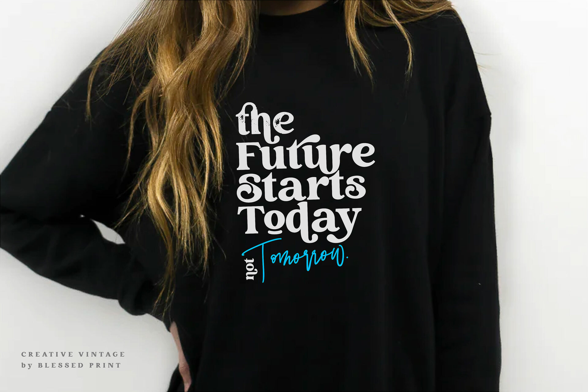 Creative Vintage Font | Serif Fonts - Blessed Print