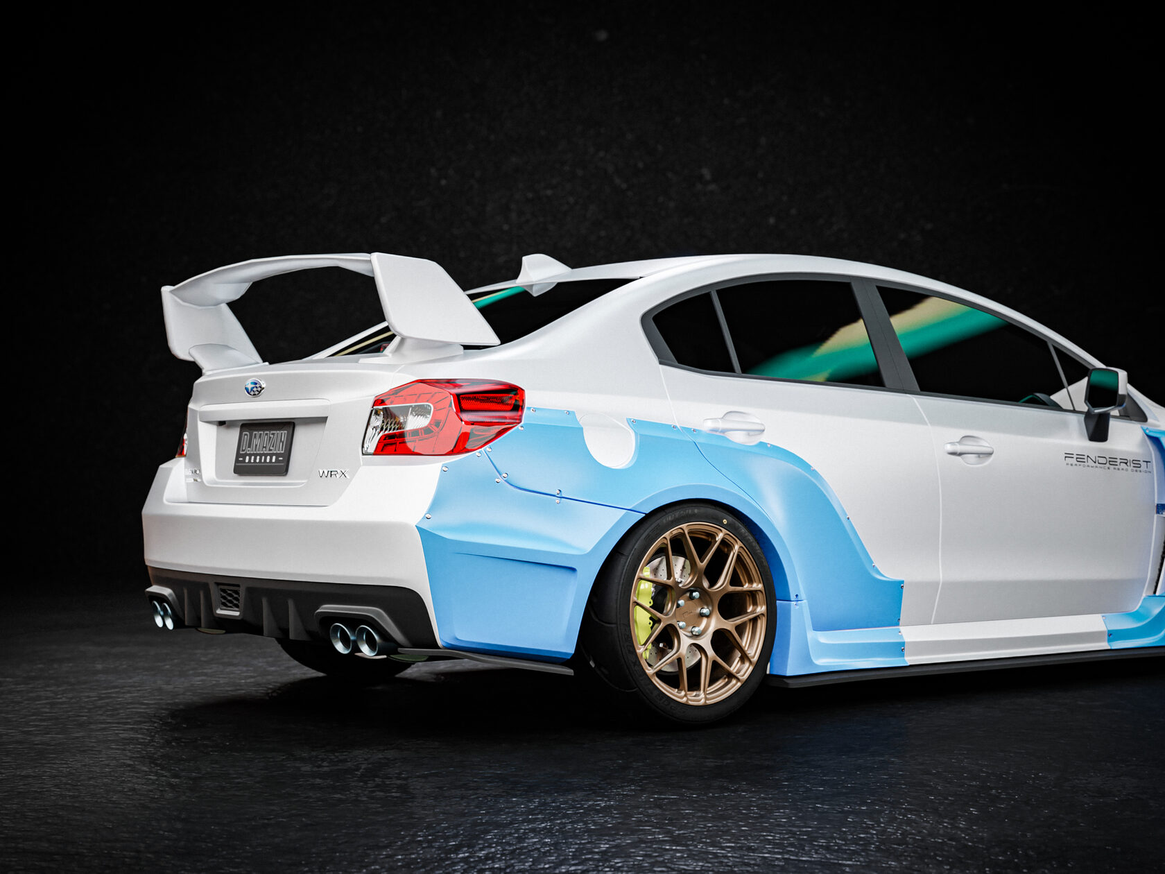 Full FENDERIST SPEC S kit / WIDE BODY KIT Subaru Impreza WRX STI 17+