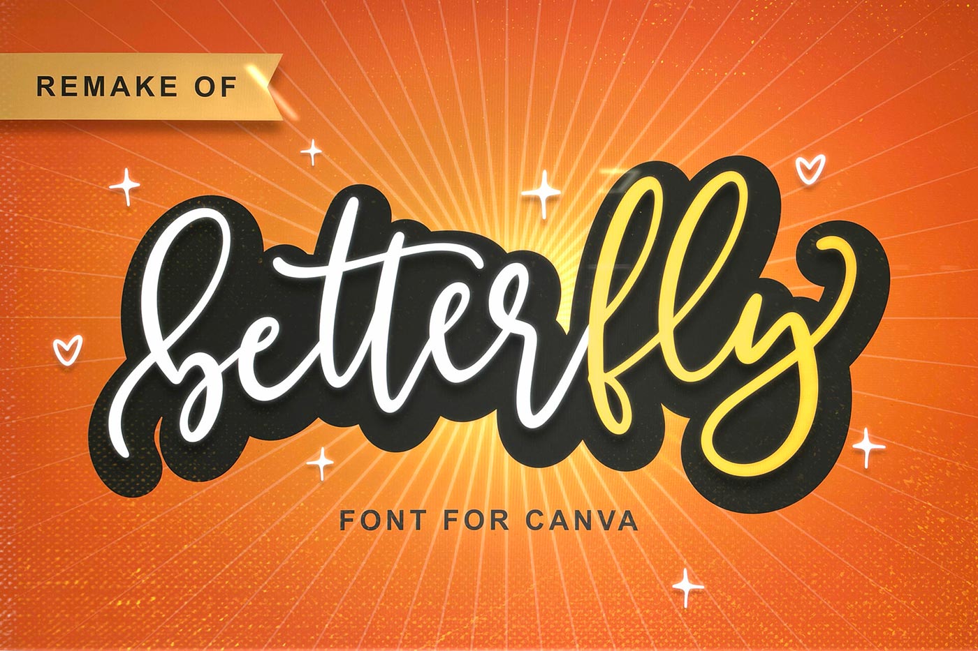 BetterFly Font | Script Fonts - Blessed Print