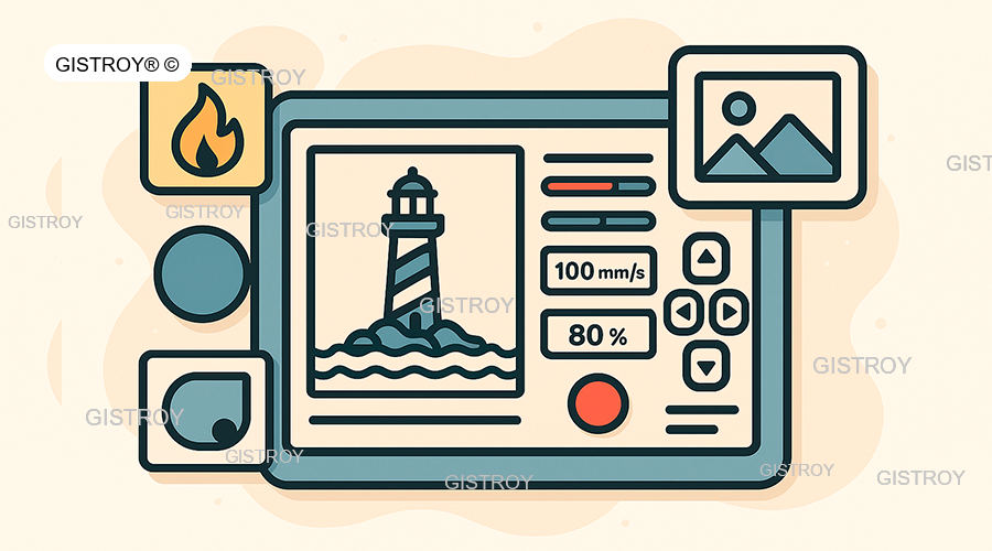 Управление станком через LightBurn: инструкция — Gistroy