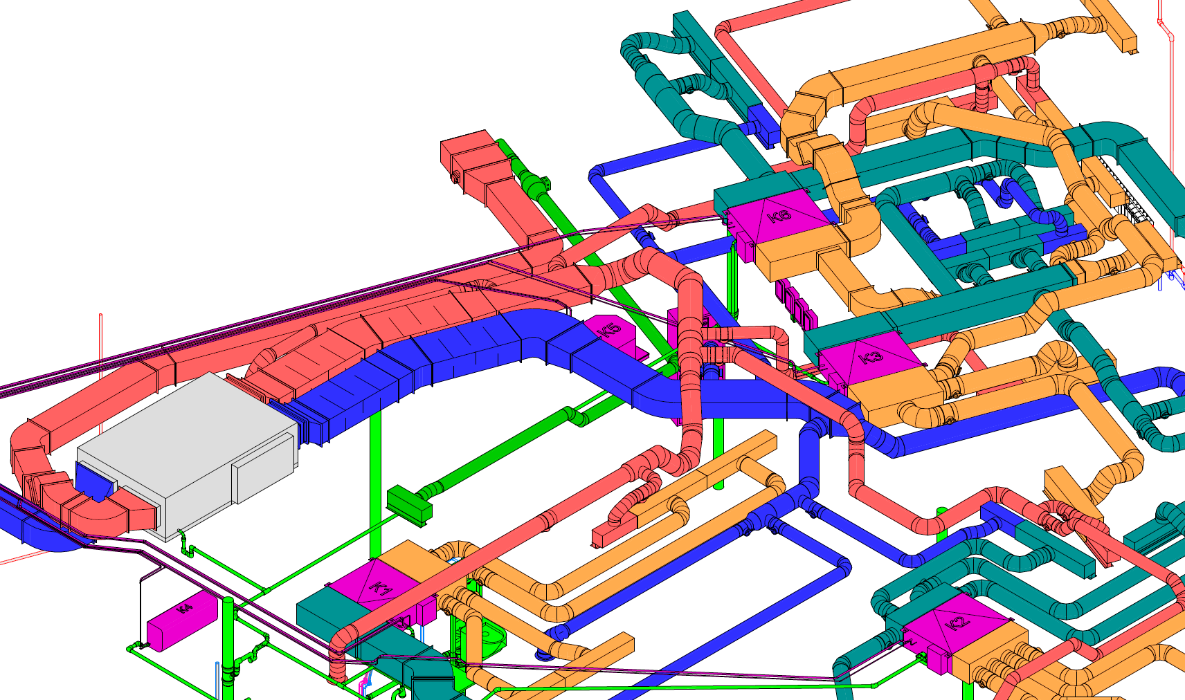 Проектирование систем вентиляции в Revit