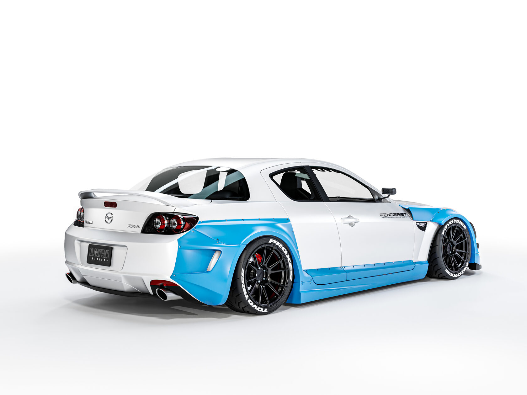 FENDERIST SPEC S 50mm fender flares kit / WIDE BODY KIT Mazda RX-8 2008 ...