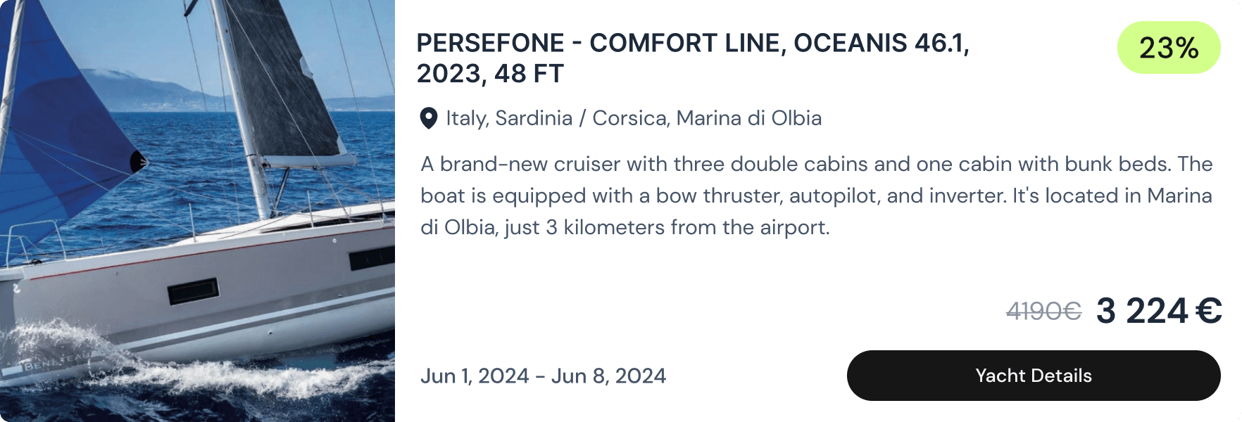 SEARADAR - HOT OFFERS - Yachts for Summer 2024