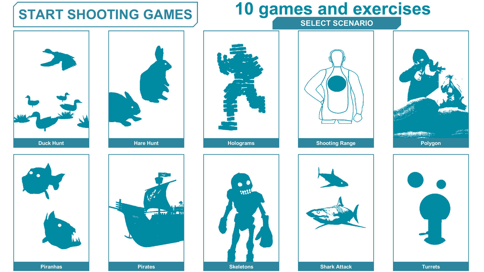 START SHOOTING GAMES Installation and setup