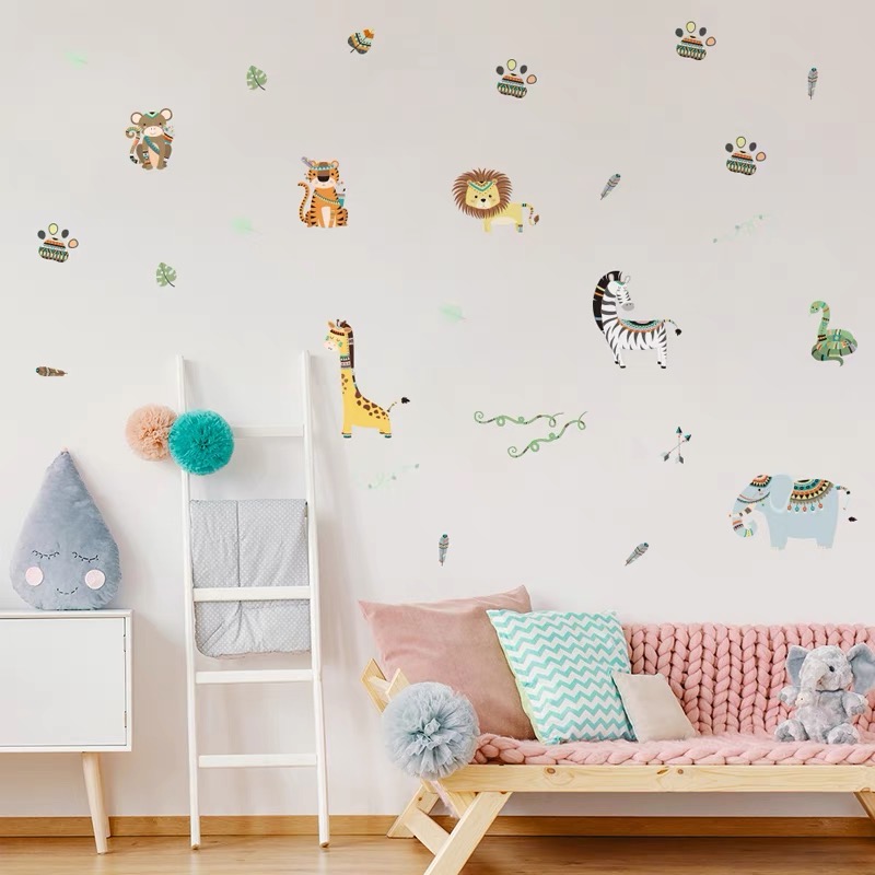 Hippie Animals Wall Stickers