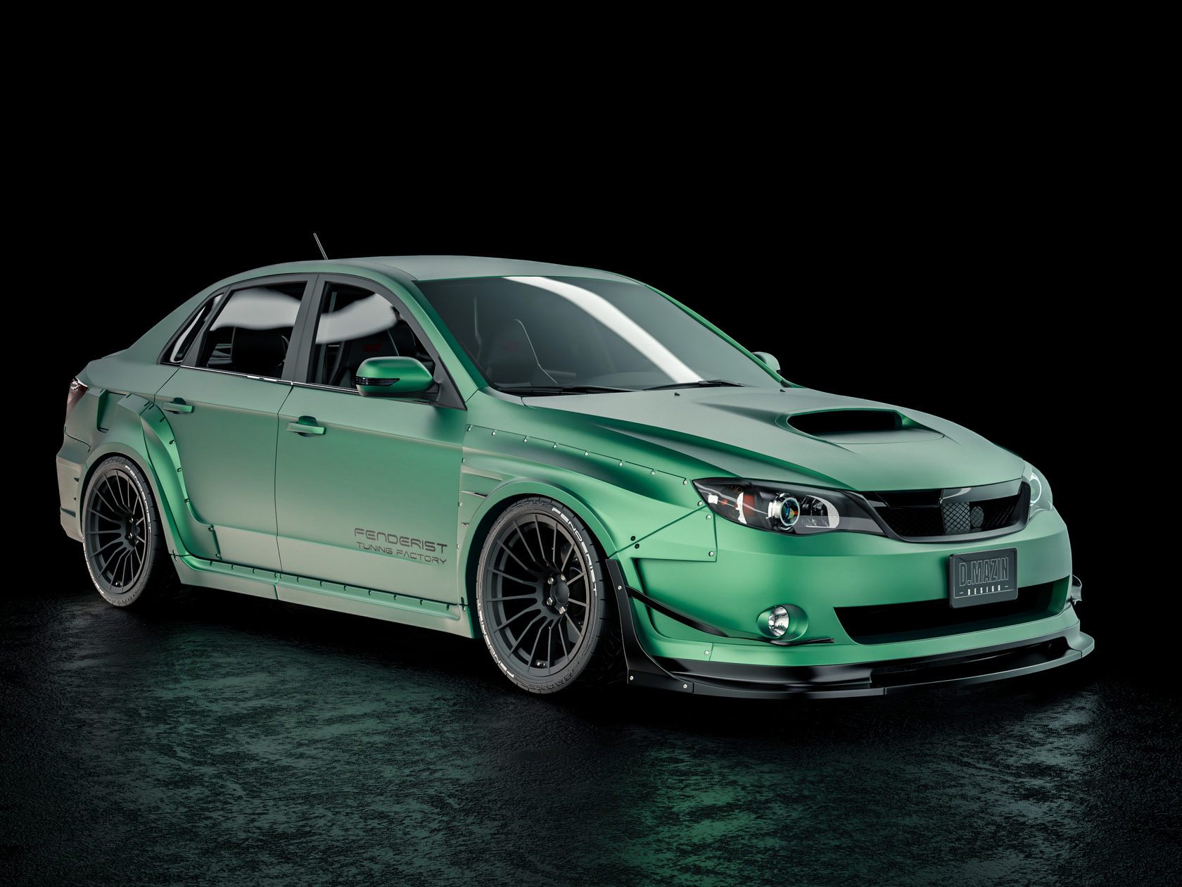 BUMPER CANNARDS SUBARU IMPREZA GT/WRX GE 07-12