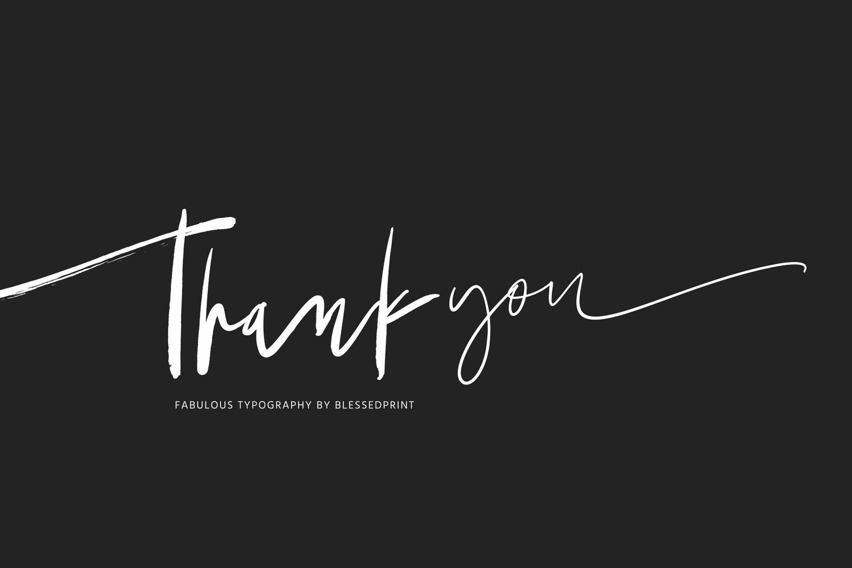 Fabulous Style Font | Script Fonts - Blessed Print