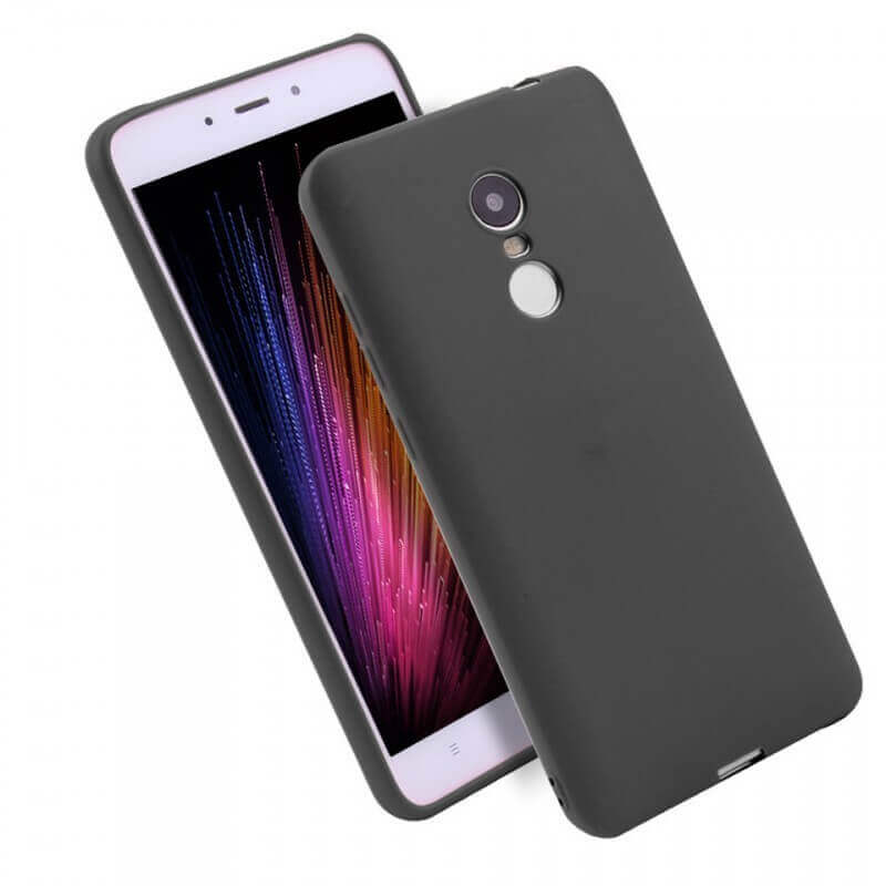 Силиконовый чехол для Xiaomi Red Mi Note 8T черный матовый