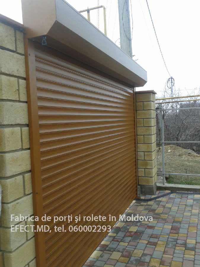 Poze instalării porților rolete pentru întrare în curte. Fabrica de ...