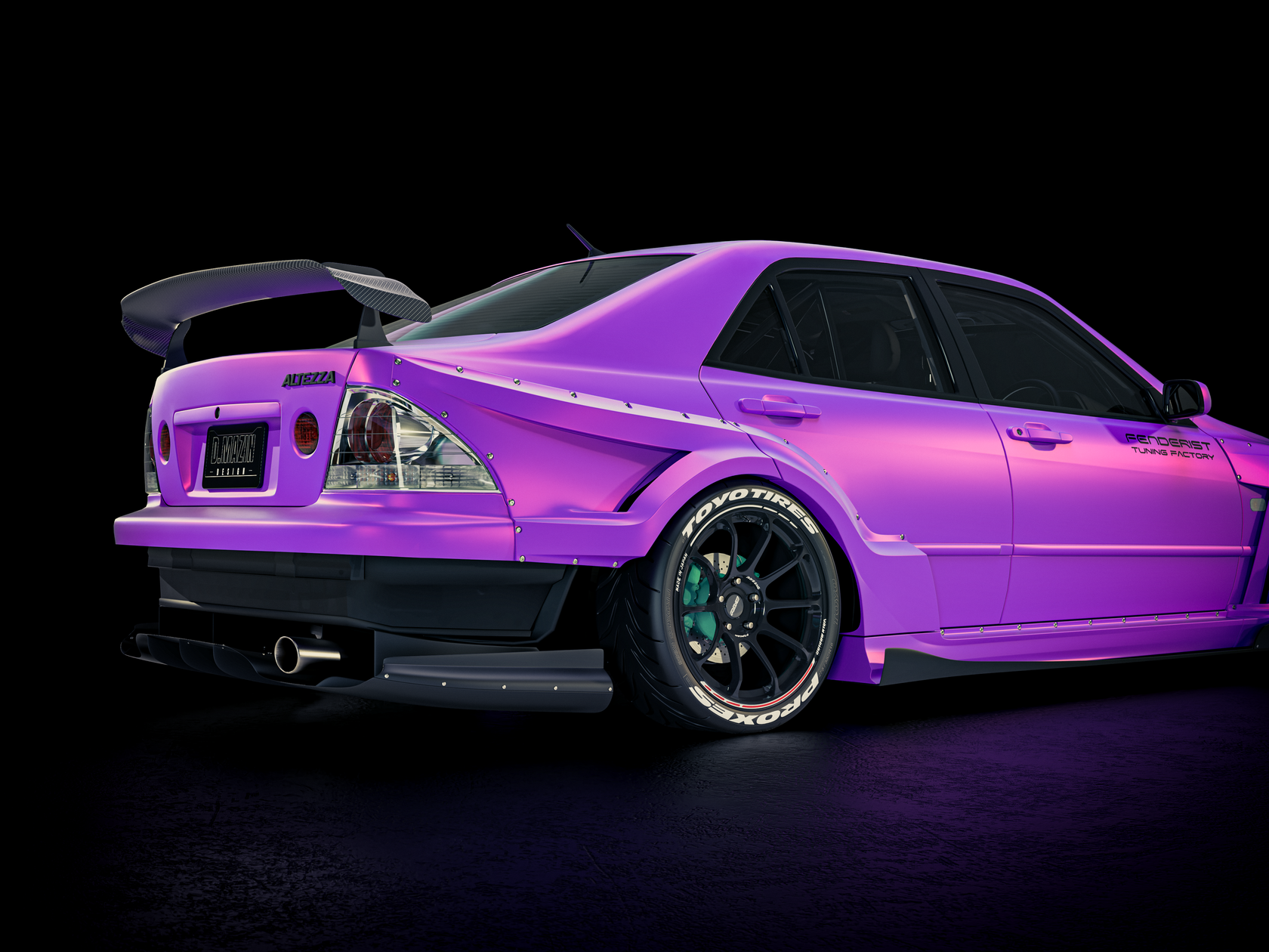 FENDERIST SPEC S GRIP 60mm / WIDE BODY KIT FENDER FLARES SET TOYOTA ...