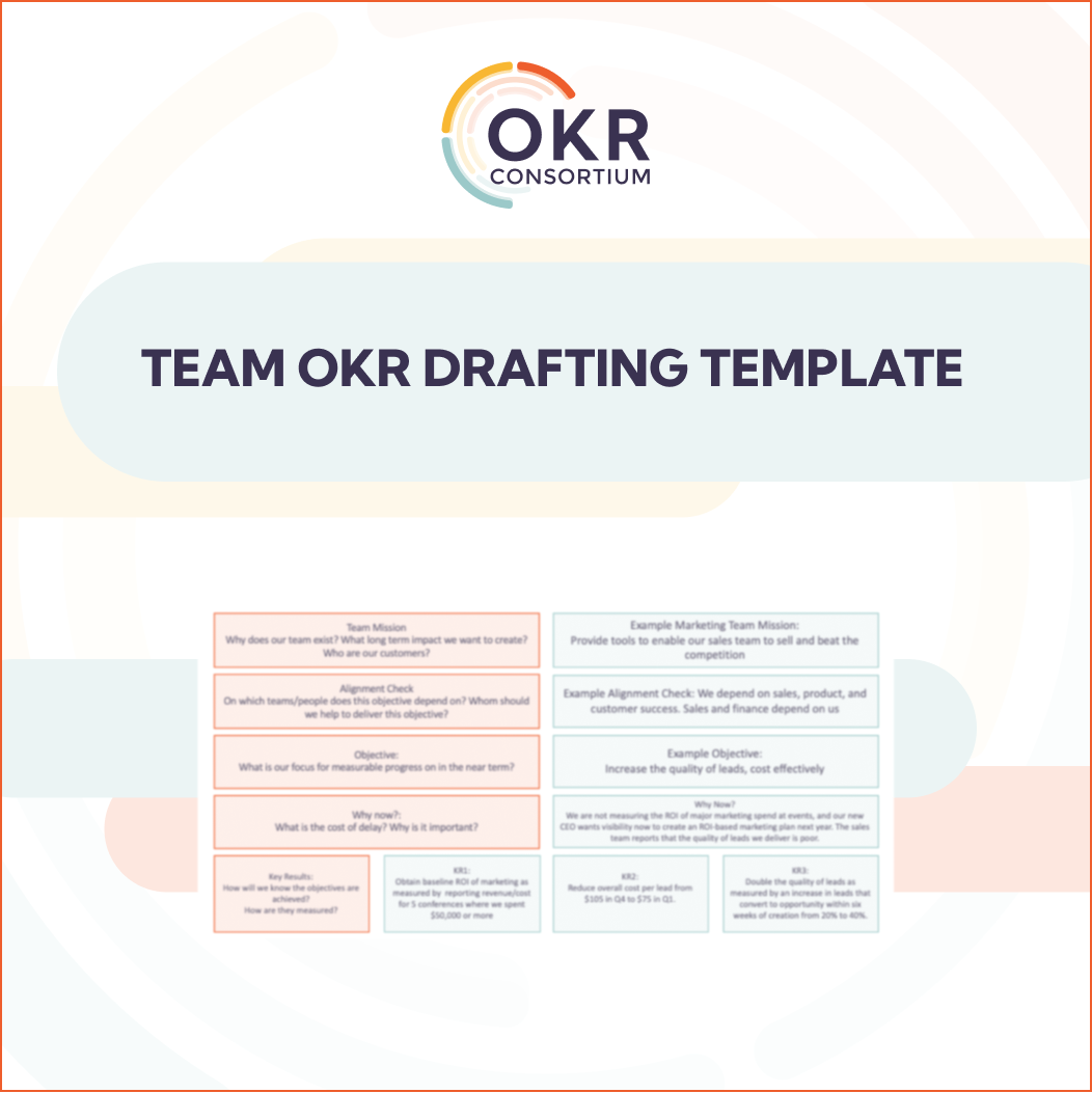 Team OKR Drafting Template | OKR Consortium
