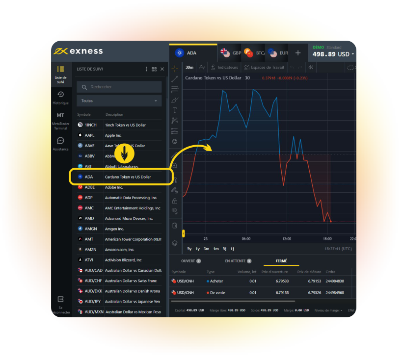 Exness webterminal · Terminal de trading Exness · Maroc