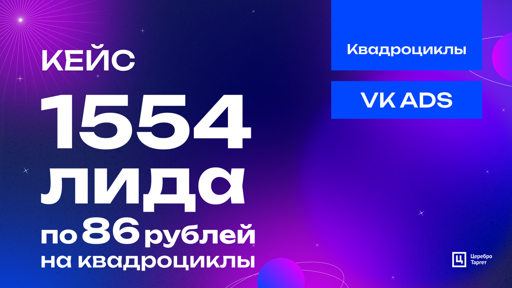 Кейс VK ADS. 1554 лида по 72 руб. на квадроциклы