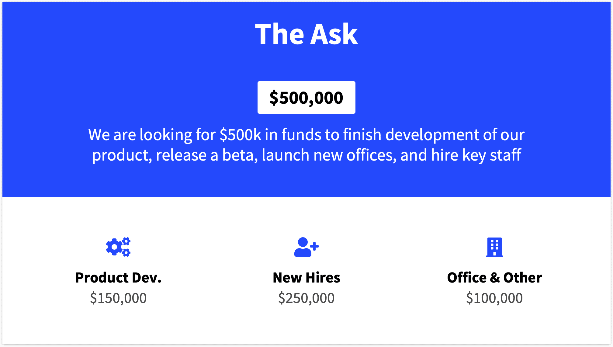 Pitch Deck Template Viewer: The Ask - BaseTemplates Pitch Deck Template Viewer: The Ask - BaseTemplates