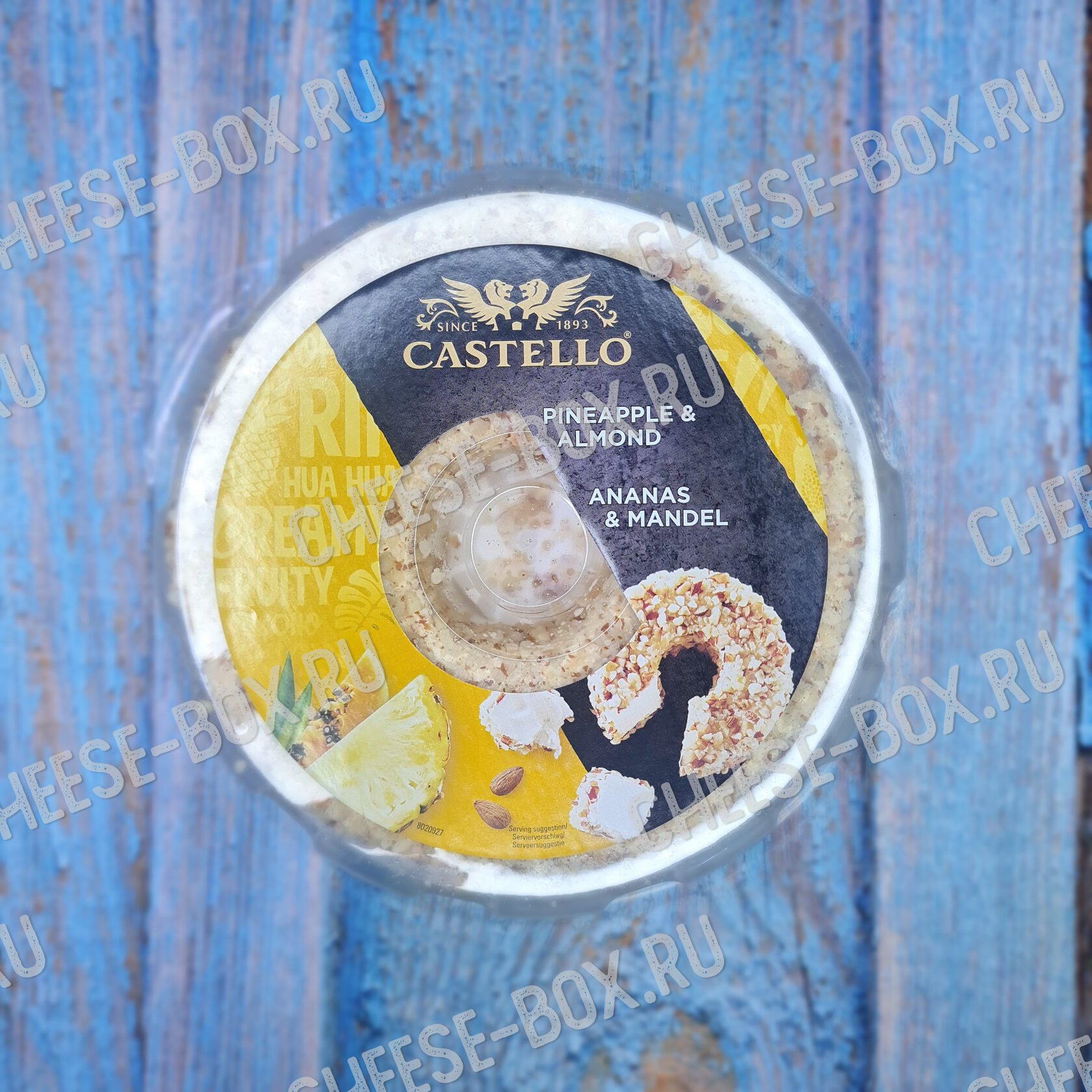 Кольцо из сливочного сыра Кастелло с ананасом и миндалем Попробуйте ...