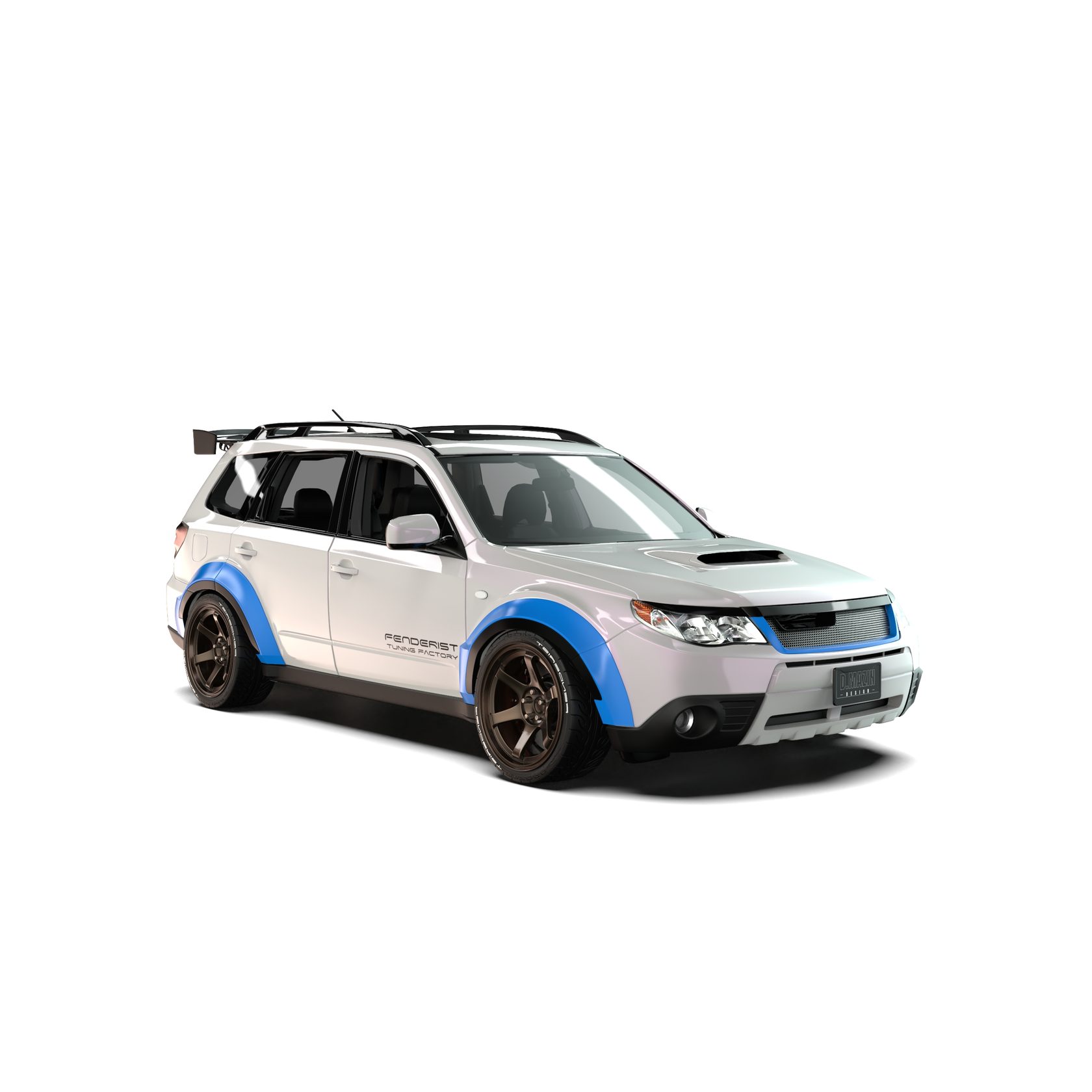 FENDERIST SPEC S Fender Flares Set / Wide Body Kit SUBARU FORESTER SH 07-14