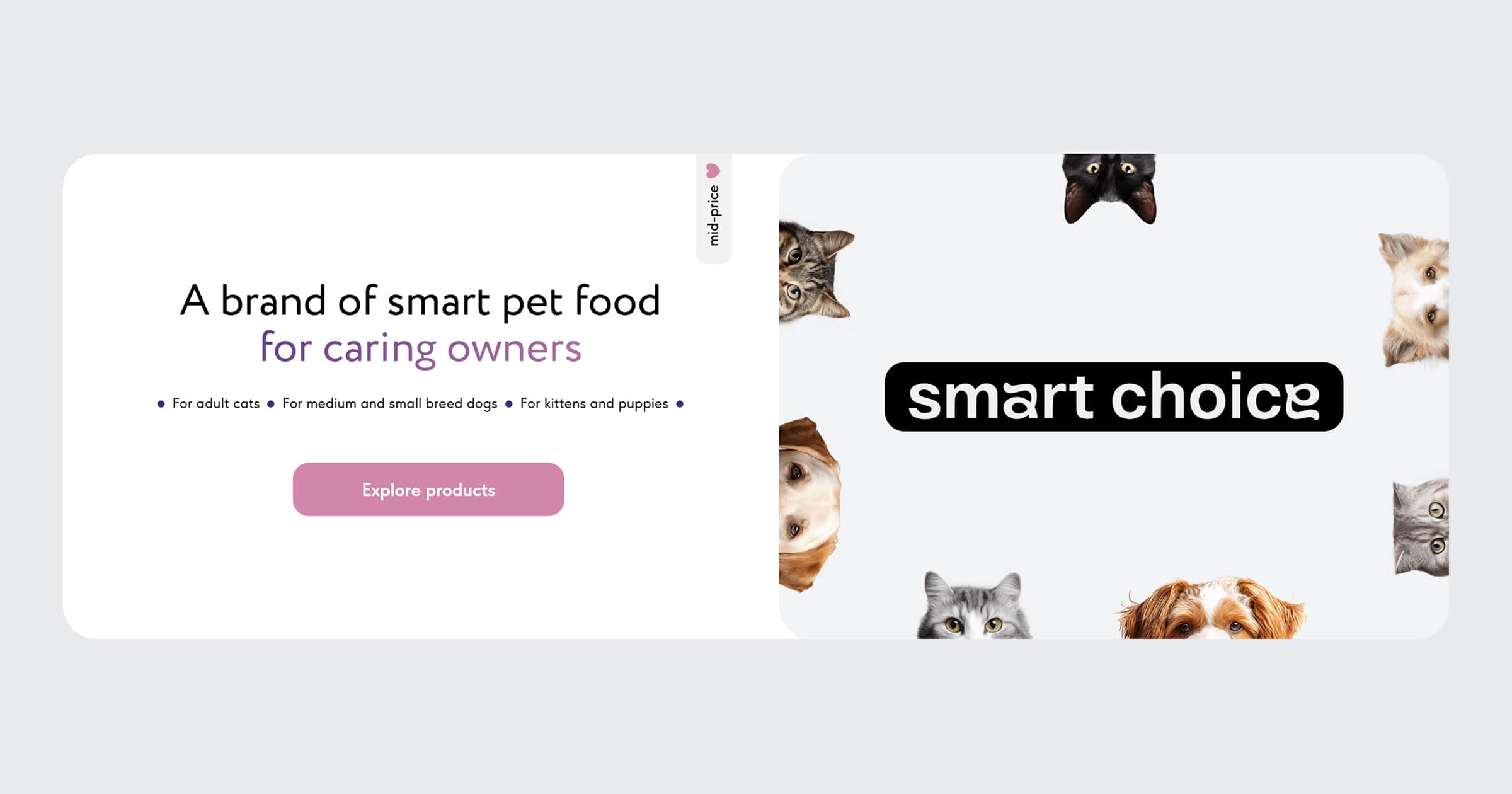 Smart choice | A brand of smart pet food for caring owners