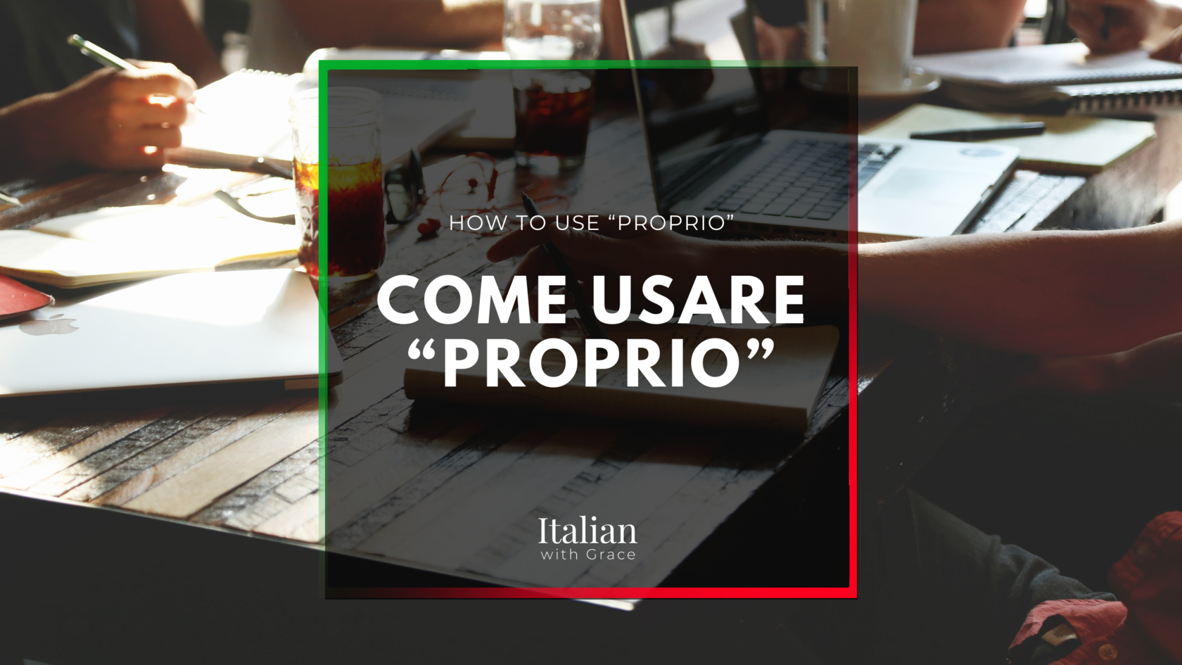 How to use “proprio”