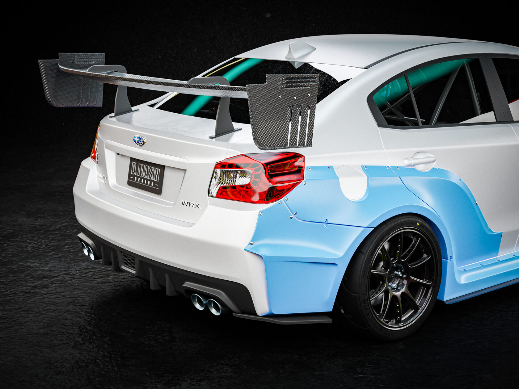 Full FENDERIST SPEC R kit / WIDE BODY KIT Subaru Impreza WRX STI 14-17