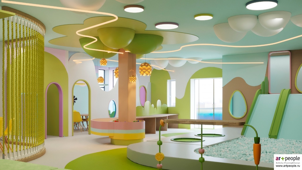 Design and construction of children's entertainment centers, family ...