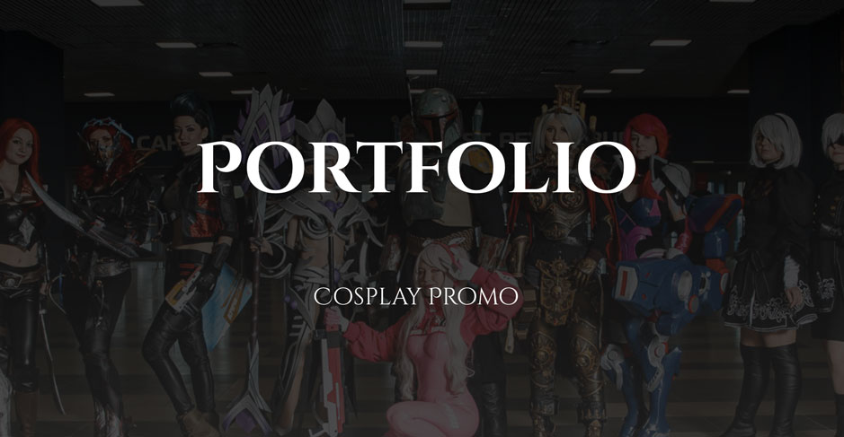 Портфолио косплей-агентства Cosplay Promo