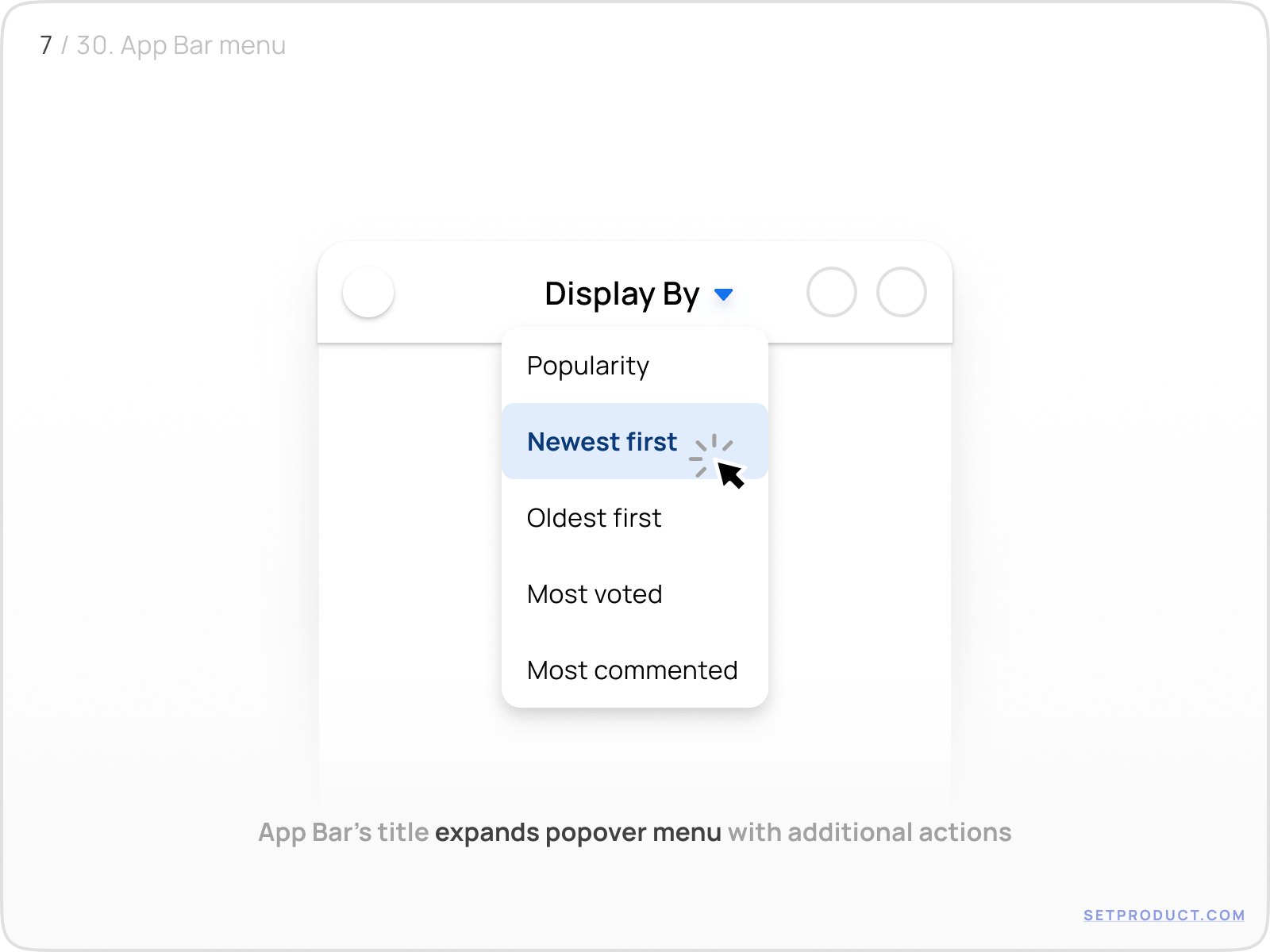 Nav Bar UI design exploration — anatomy, use-cases, states, templates