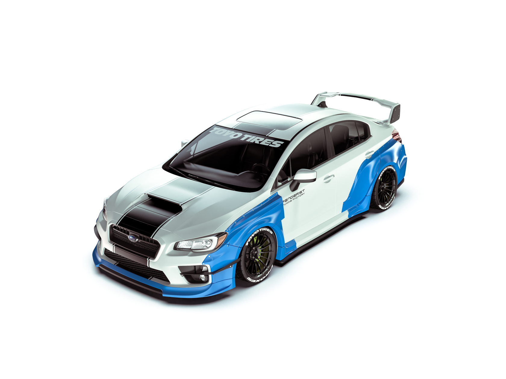 Full URBAN-R ver 2 kit / WIDE BODY KIT Subaru Impreza WRX STI 14-17