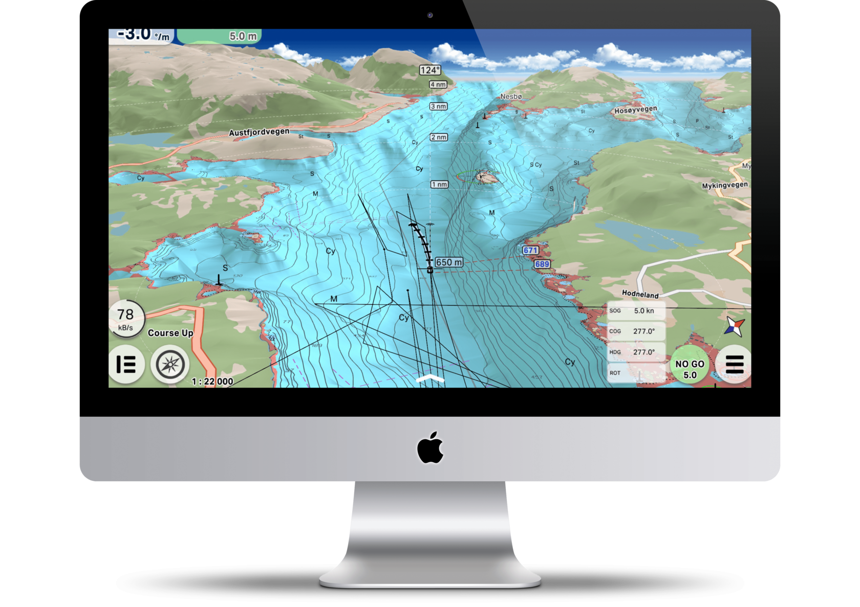 Set sail with mKart app - your free 3D marine navigator now!
