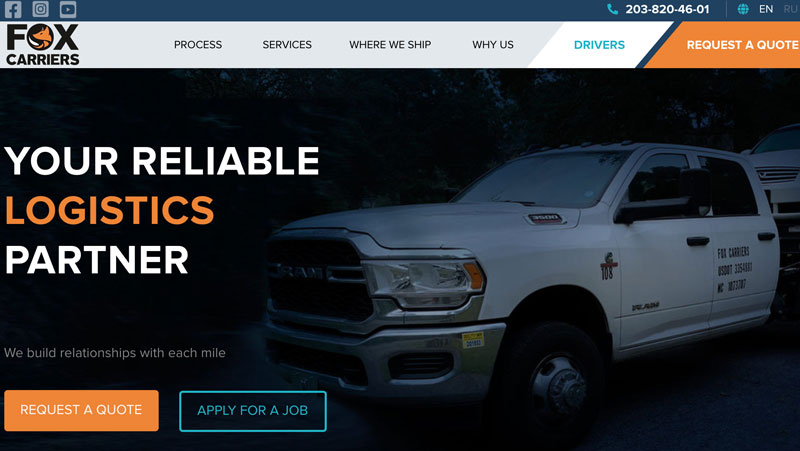 FoxCarriers | Your reliable logistics partner