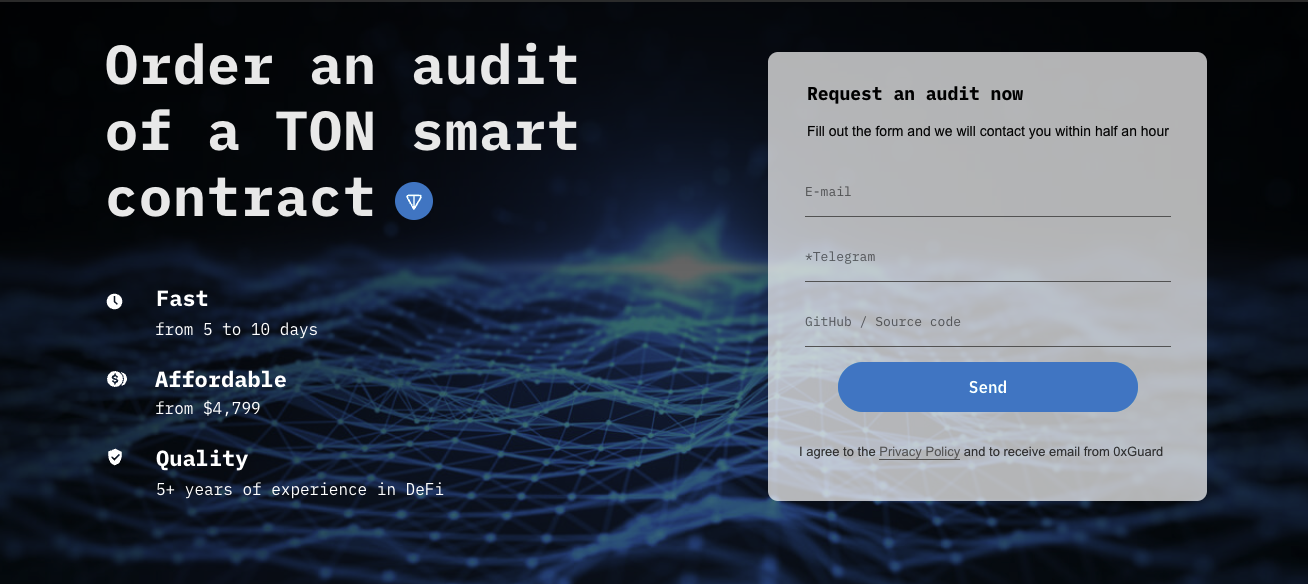 TON Audits - Get TON Security & Smart Contracts Audit
