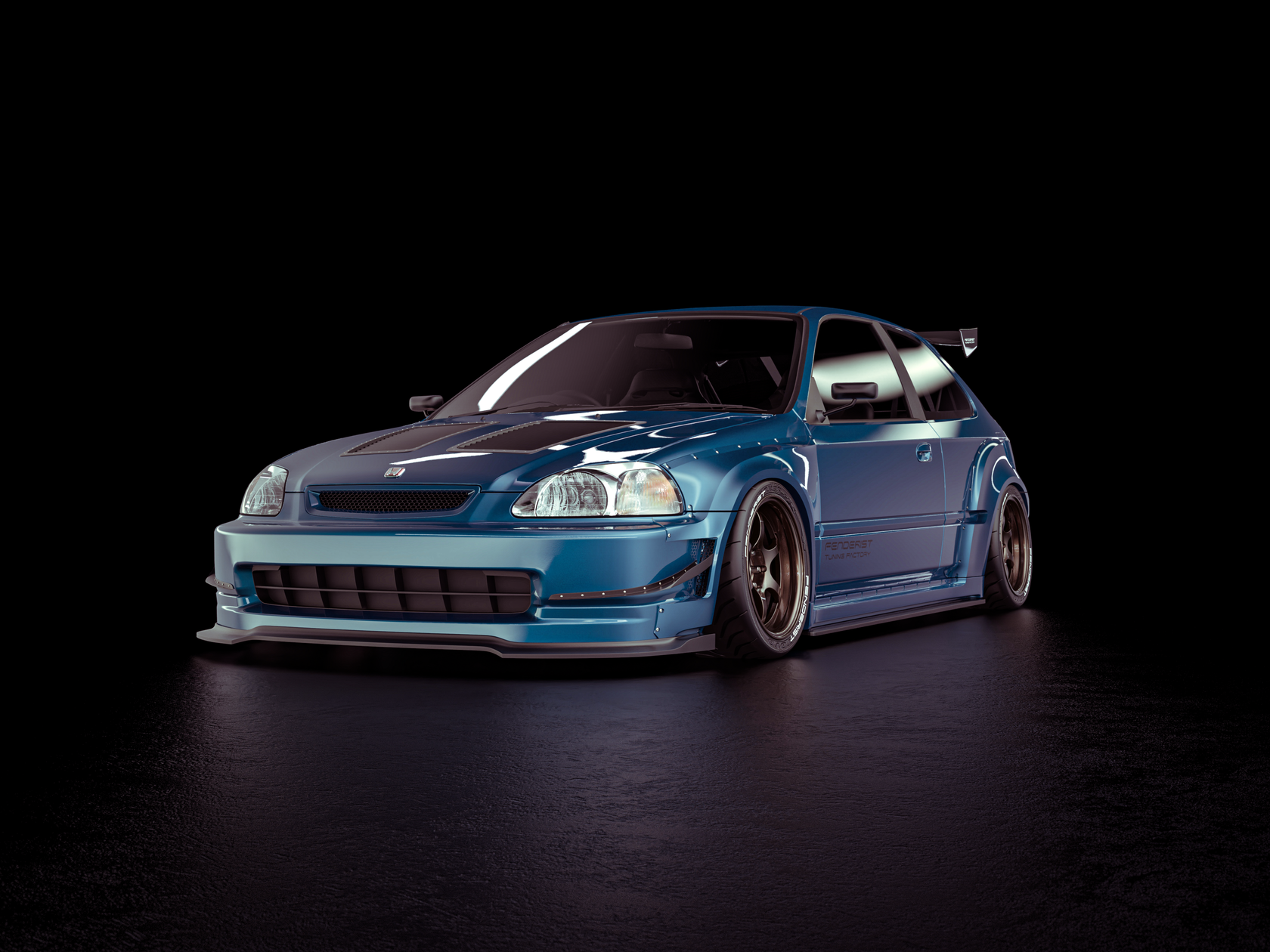 REAR DIFFUSER Honda Civic 96-00