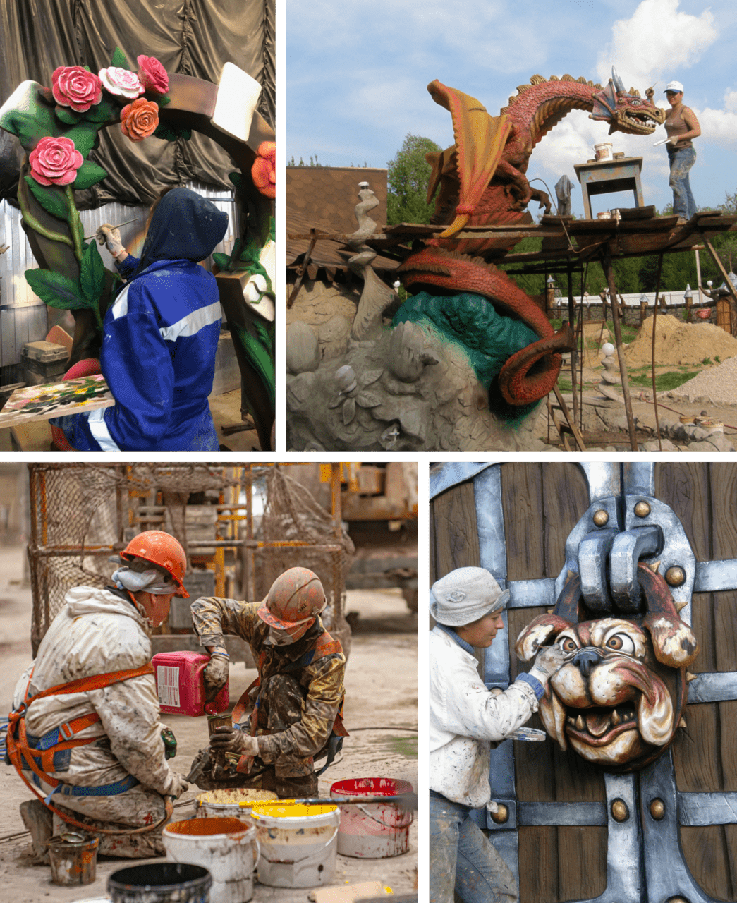 Изготовление скульптур из арт бетона на заказ