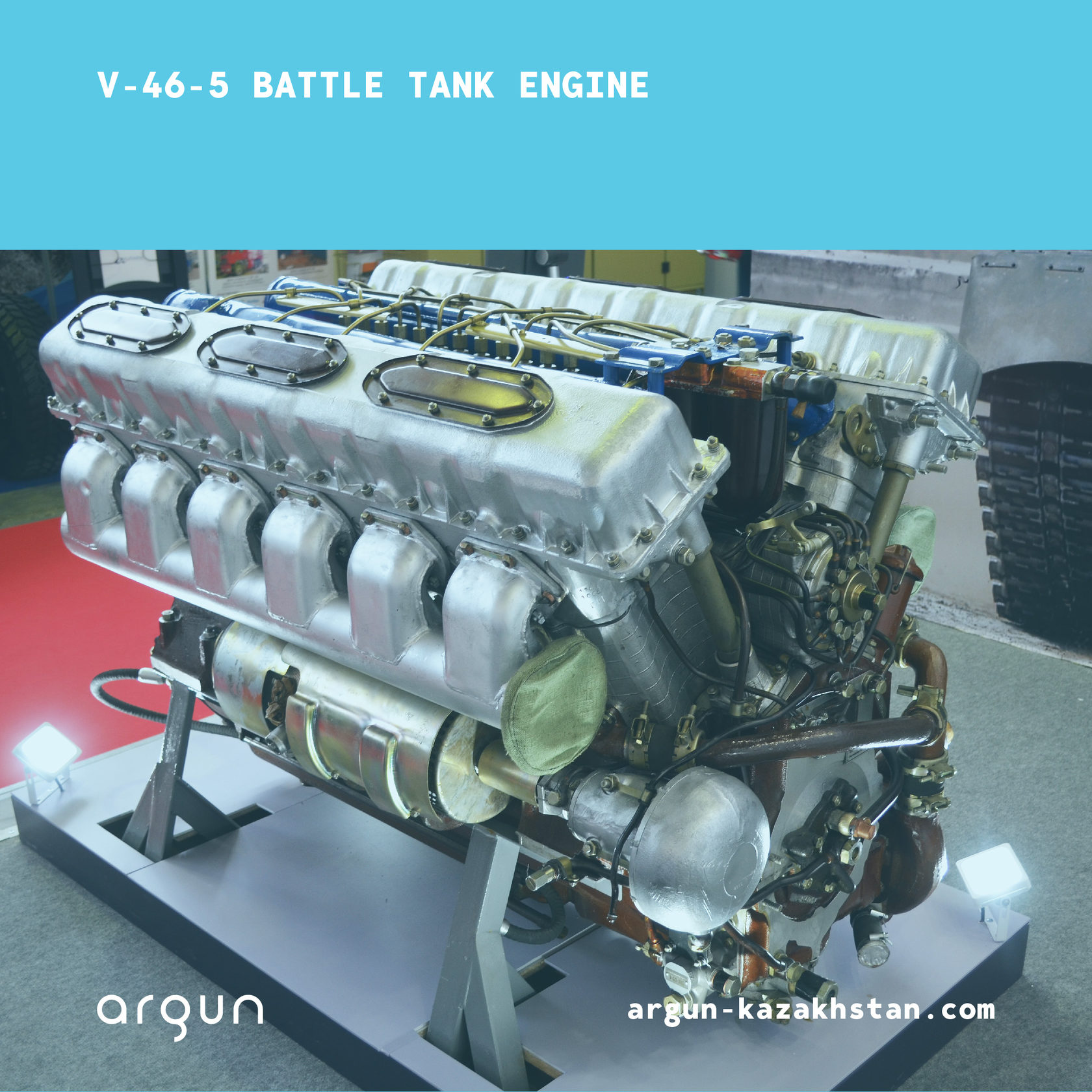 V-46-5 battle tank engine