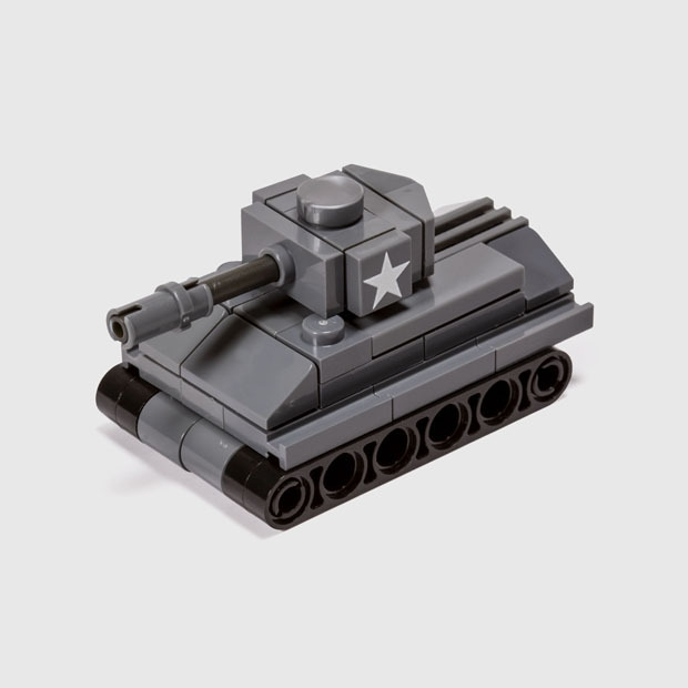 LEGO мини самоделка: Танк M4 Sherman