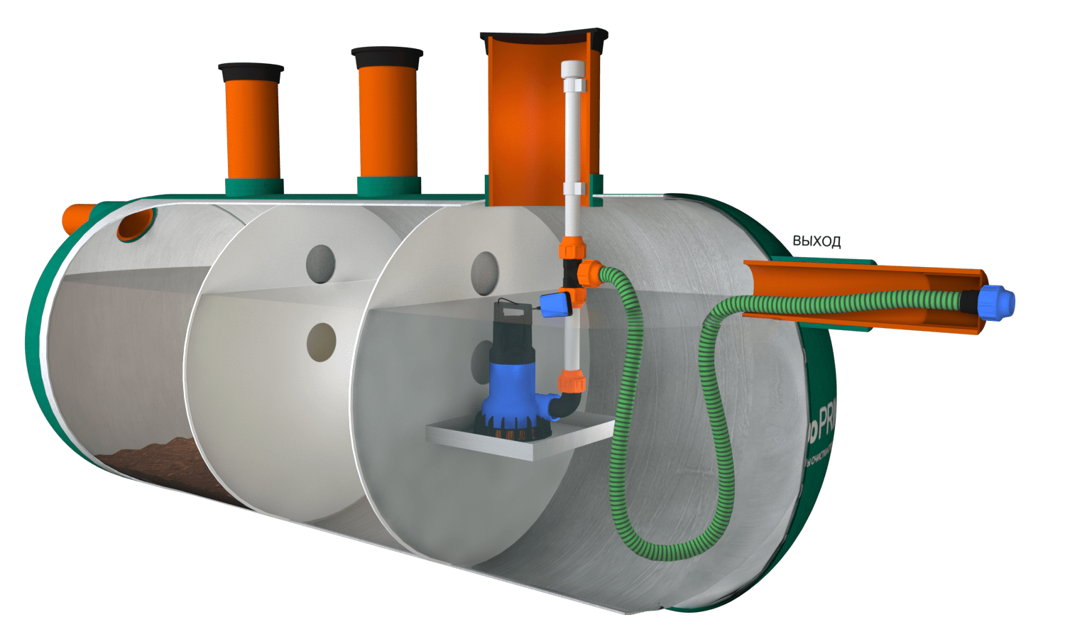 Септик BioPrime Bio 2,5 м3