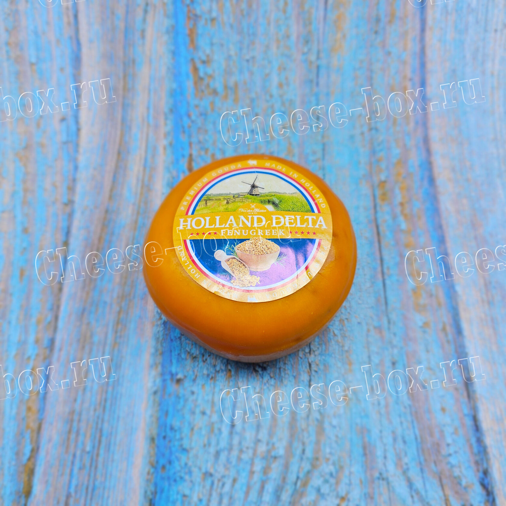 Полутвердый Сыр Голландский со вкусом пажитника Дельта премиум-класса ...