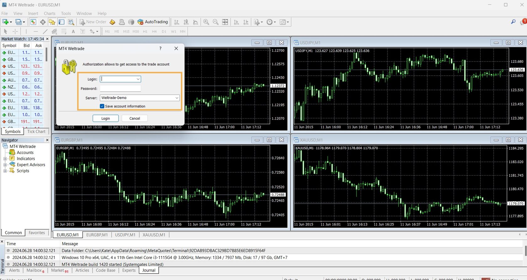 Weltrade Login - Weltrade broker login access your account securely