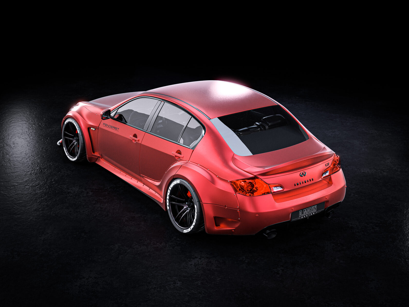 FENDERIST SPEC S Full Set / WIDE BODY KIT INFINITI G37 / NISSAN SKYLINE ...