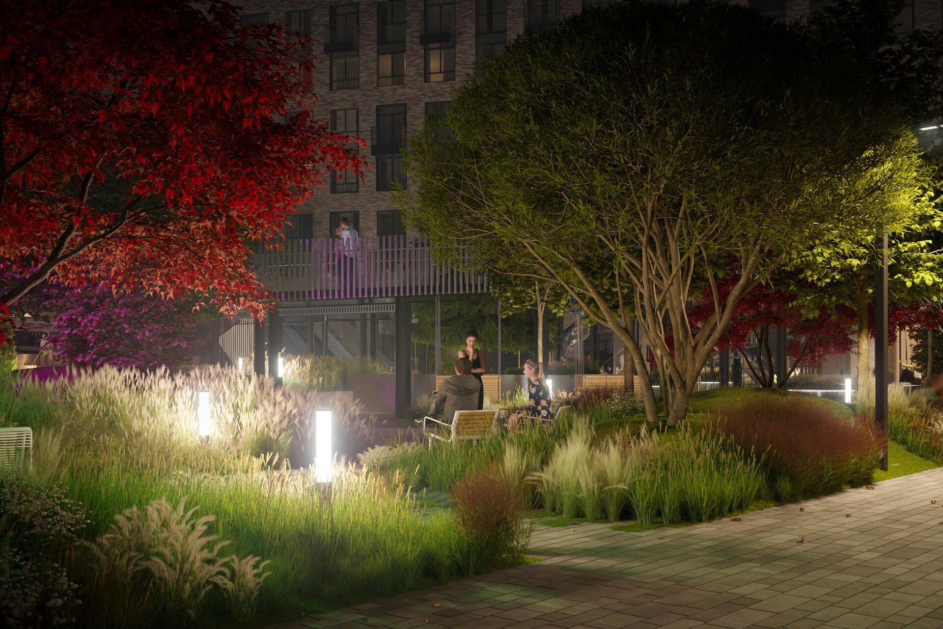 UPLAND STUDIO | БЛАГОУСТРОЙСТВО ЖК "LEVEL ПРИЧАЛЬНЫЙ"