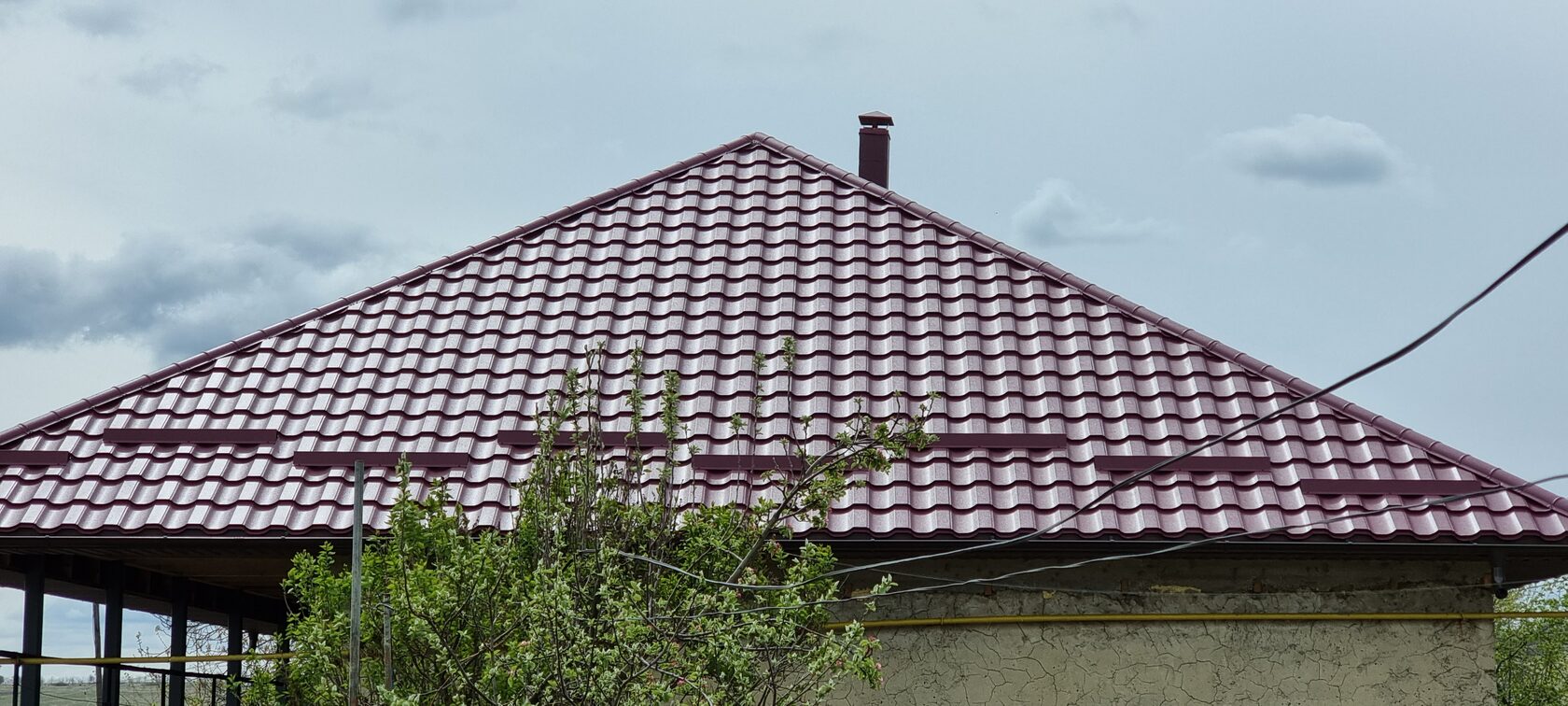 Acoperiș țigla metalică Melano, s. Sociteni | flix construct