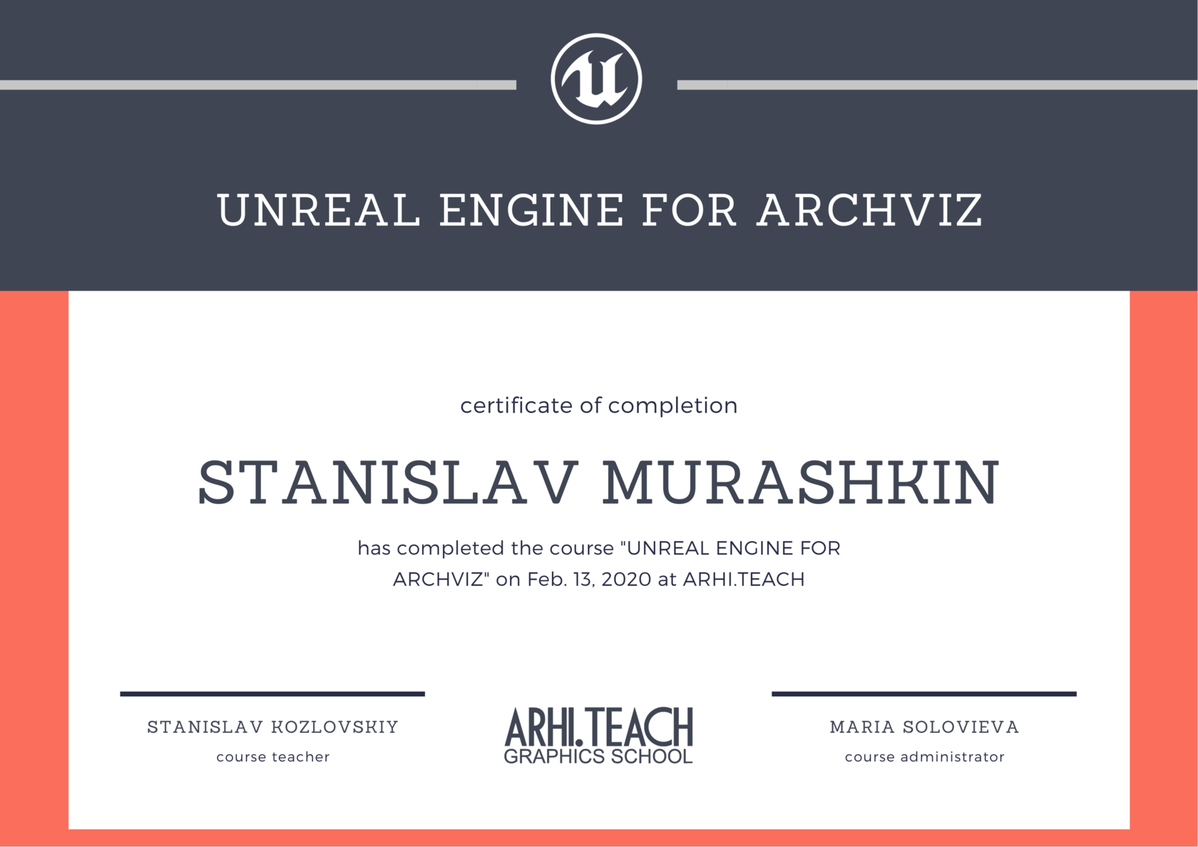 Unreal Engine course for Archviz