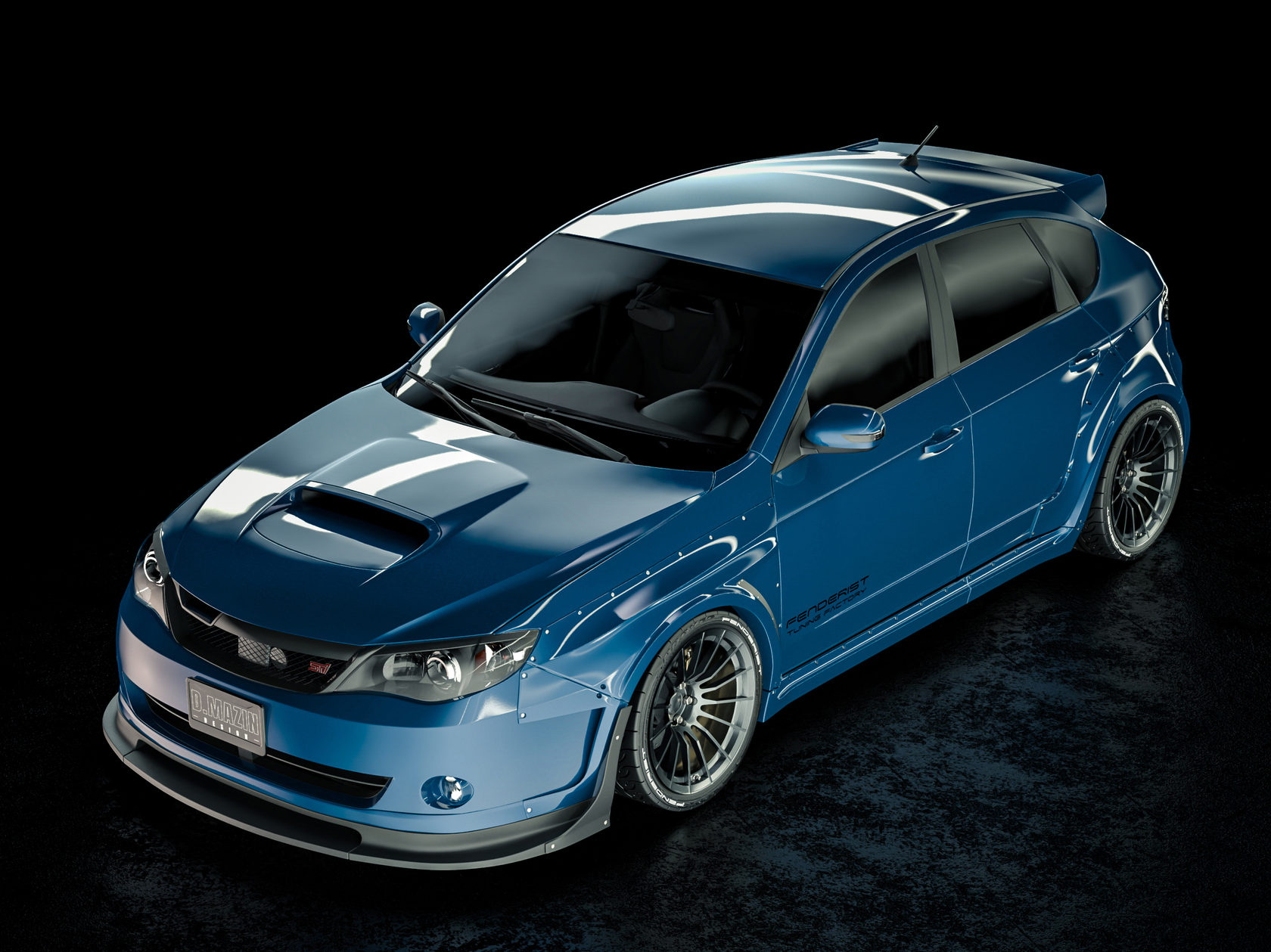 FENDERIST SPEC S BUMPER CANNARDS SUBARU IMPREZA GT/WRX GH 07-12