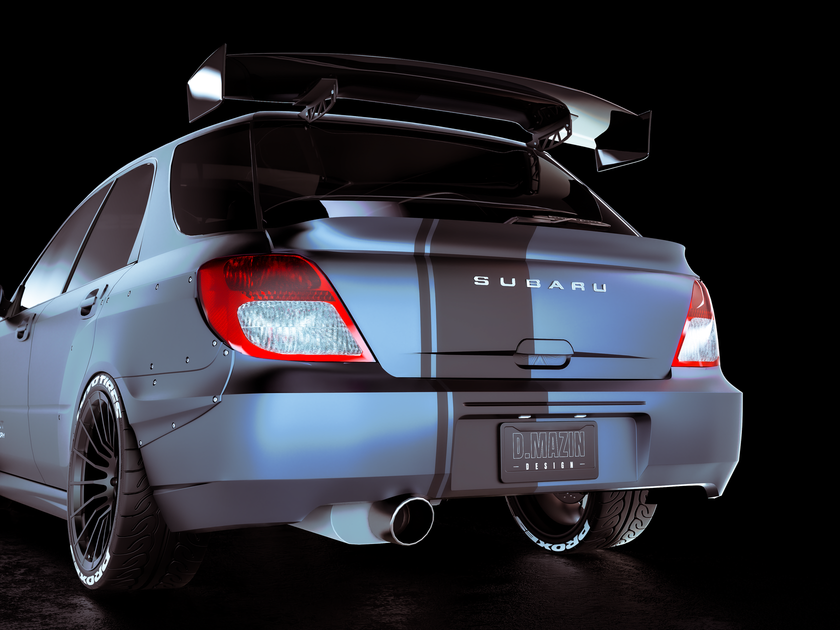 FENDERIST SPEC S Rear Fender Flares Set for STI front / WIDE BODY KIT ...