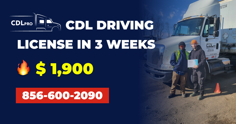 CDL driving license in 3 weeks | New Jersey | CDLPRO