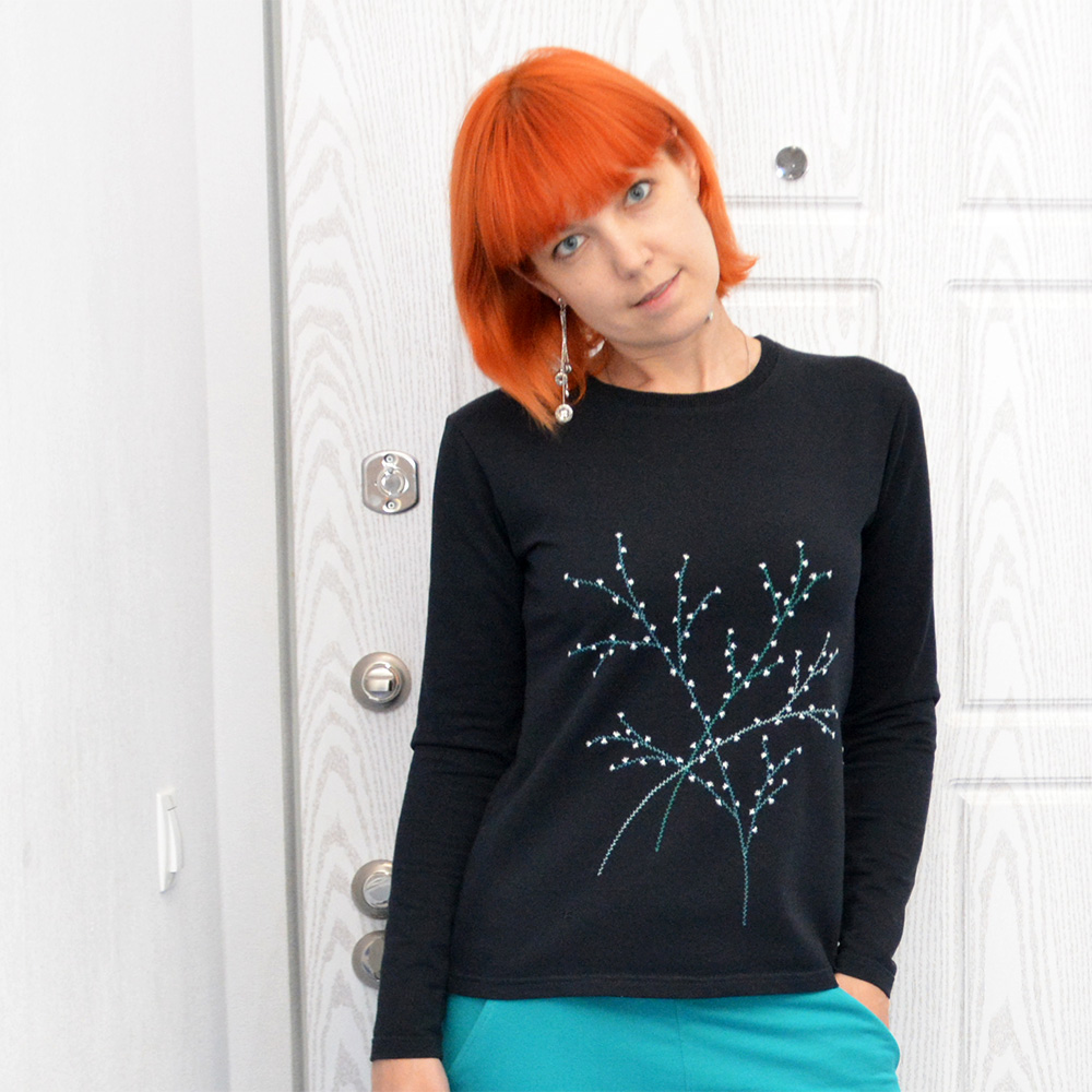 Декор одежды. Машинная вышивка